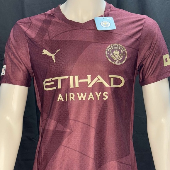 Puma | Shirts | Puma Manchester City Maroon Jersey | Poshmark